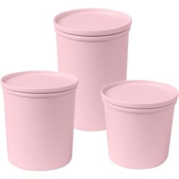 AWAVE Frischhaltedose "AWAVE", rosa, Lebensmittelaufbewahrungsbeh&auml;lter, mit rPET, 500, 800, 1000 ml
