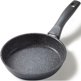 Stoneline Bratpfanne, &Oslash; 18cm + H&ouml;he 3,8cm, grau, Pfannen, kratzfeste Stoneline-Antihaftbeschichtung, Induktion