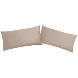 Kissenbezug OTTO HOME, B:40cm L:80cm, beige, Satin, Obermaterial: 100% Baumwolle, Kissenbez&uuml;ge, "Mila", Satin Qualit&auml;t, in Uni Design