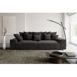 Big-Sofa WERK2, B:290cm H:78cm T:132cm, grau, 100% Polyester, Sofas, "Maxi B, Mega Sofa mit viel Platz, Breite 290 cm, pflegeleichte Bezüge",