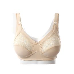 Naturana Damen B&uuml;gelloser BH, Gr. 90, beige, 95% Baumwolle, 5% Elasthan, BHs