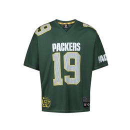 Recovered Damen T-Shirt "NFL Packers Est 19 Oversized", gr&uuml;n, Gr. XXXL, bedruckt, 100% Polyester, Shirts, im lockeren Schnitt