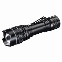 Hama LED Taschenlampe "LED Taschenlampe Outdoor mit Clip, 100 Lumen, 3 Lichtmodi, Baterrie AA", L:9,7cm &Oslash;:2,8cm, schwarz, Mobilleuchten