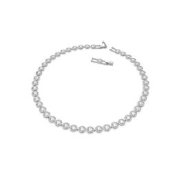 Swarovski Damen Collier "Una Angelic", Metall, L: 40 B: 7,7mm, silber, Metall, B:7,7mm, Halsketten, mit Swarovski Kristall