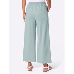 Inspirationen Damen Culottekalkmint, Gr. 40, unifarben, 58% Viskose, 36% Polyamid, 6% Elasthan, Hosen