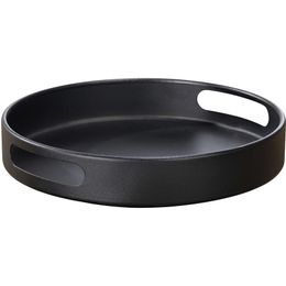 Wenko Tablett "Modell Susie", &Oslash; 26cm, schwarz, Tabletts, 360 drehbar, Drehteller f&uuml;r K&uuml;che und Esstisch mit Haltegriffen