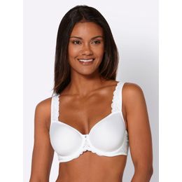 Viania Damen Schalen-BH, Gr. 95, wei&szlig;, 77% Polyester, 13% Polyamid, 10% Elasthan, BHs