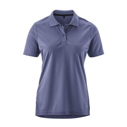 Gonso Damen Radtrikot "Essential Poloshirt W", blau, Gr. 36, 100% Polyester, Trikots, Damen Radshirt, Polo-Shirt mit Spitzkragen, mit R&uuml;ckentasche