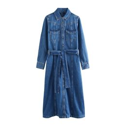 next Kleid Damen Gr&ouml;&szlig;e 44 blue denim Winterkleid