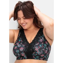 sheego Damen B&uuml;gelloser BH, Gr. 95, gr&uuml;n, 95% Baumwolle, 5% Elasthan, BHs