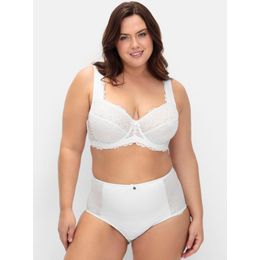 sheego Damen B&uuml;gel-BH, Gr. 90, wei&szlig;, 85% Polyamid, 15% Elasthan, BHs