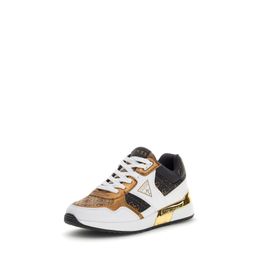 Guess Sneaker 'MICKAY' Damen Gr&ouml;&szlig;e 41 gold / schwarz / wei&szlig;