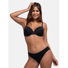 Dorina Damen B&uuml;gel-BH "LOUISE", Gr. 90schwarz, beige, Microtouch, Obermaterial: 57% Polyamid, 35% Polyester, 8% Elasthan, unifarben, BHs, weicher