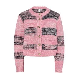 Y.A.S YAS Strickjacke Damen Gr&ouml;&szlig;e S rosa / schwarz / wei&szlig;