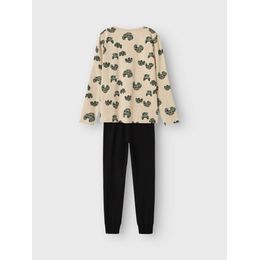name it Jungen Schlafanzug "NKMNIGHTSET PEYOTE MONSTER TRUCK NOOS", Gr. 134, beige, Jersey, Obermaterial: 95% Baumwolle, 5% Elasthan, bedruckt,