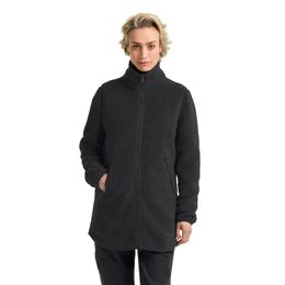 Jack Wolfskin Damen Funktionsmantel "HIGH CURL COAT W", schwarz, Gr. XS, Obermaterial: 100% Polyester, M&auml;ntel, W&auml;rmend, winddicht, &Uuml;bergangsjacke