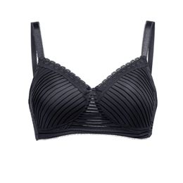 w&auml;schepur W&Auml;SCHEPUR Damen B&uuml;gelloser BH, Gr. 105, schwarz, 91% Polyamid, 9% Elasthan, BHs