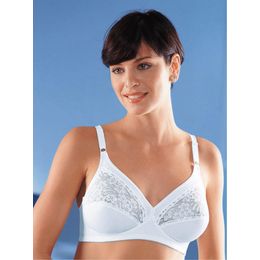 Triumph Damen B&uuml;gelloser BH, Gr. 95, wei&szlig;, 33% Polyamid, 31% Baumwolle, 26% Polyester, 10% Elasthan, BHs