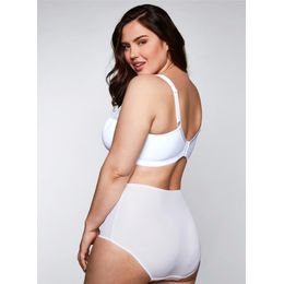 sheego Damen B&uuml;gel-BH, Gr. 100, wei&szlig;, 50% Polyamid, 40% Polyester, 10% Elasthan, BHs