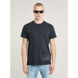 G-Star Raw T-Shirt G-STAR "Shipping Graphic Overdyed T-Shirt", Damen, Gr. L, salute gd, Obermaterial: 100% Baumwolle, Shirts T-Shirt