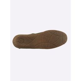 Loretta Damen Slipper, Gr. 38schilf, Glattleder, Schuhe
