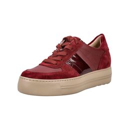 Paul Green Damen Sneaker "Paul Green Sneaker Veloursleder", Gr. 40,5, rot, Veloursleder, Schuhe