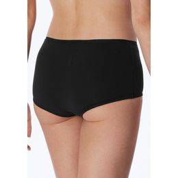 Schiesser Damen H&uuml;ftpanty "95/5", Gr. 38, schwarz, Single Jersey, Obermaterial: 95% Baumwolle, 5% Elasthan, unifarben, Unterhosen, mit flachen N&auml;hten