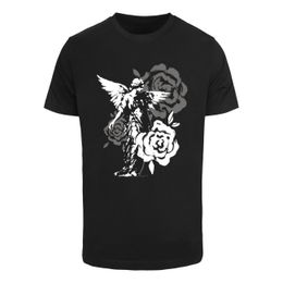 MisterTee Damen T-Shirt "MisterTee Grace In Bloom Tee"schwarz, Gr. XXL, bedruckt, 100% Baumwolle, Shirts