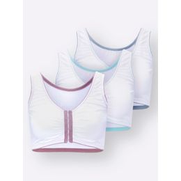 wäschepur WÄSCHEPUR Damen Bustier, Gr. 36, weiß, 95% Baumwolle, 5% Elasthan, BHs