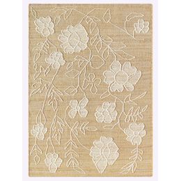 Teppich HEINE HOME, B:70cm H:5mm L:140cmnatur, ecru, Baumwolle, Jute, Kunstfaser, Polyester, Viskose, Wohnzimmer, Teppiche