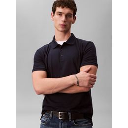 Herren Poloshirt "CLASSIC MONOGRAM"schwarz sapphire, Gr. L, Calvin Klein Jeans, unifarben, Jersey, Obermaterial: 100% Baumwolle, Shirts, normale