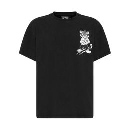Plein Sport Herren T-Shirt "Tiger", schwarz, Gr. M, Obermaterial: 100% Baumwolle, Shirts