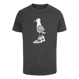 MisterTee Damen T-Shirt "MisterTee Herren Seagull Sneakers Tee"charcoal, Gr. XXL, unifarben, 100% Baumwolle, Shirts