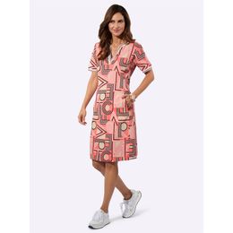 Inspirationen Damen Sweatkleid "Sweatkleid", bunt, Gr. 40, gemustert, mehrfarbig, 50% Baumwolle, 50% Polyester, Kleider
