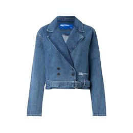 KARL LAGERFELD JEANS Jacke Damen Gr&ouml;&szlig;e XL blue denim / wei&szlig;