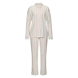 Vivance Dreams Damen Pyjama, Gr. 32, bunt, Single Jersey, Obermaterial: 50% Baumwolle, 50% Viskose, gestreift, Homewear-Sets, in klassischem Schnitt