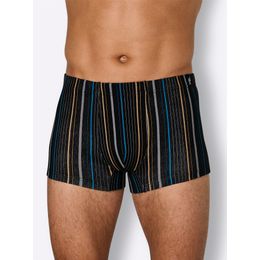 w&auml;schepur Retro Pants W&Auml;SCHEPUR, Herren, Gr. 6, 2 Stk., schwarz, schwarz, gestreift, 100% Baumwolle, Unterhosen