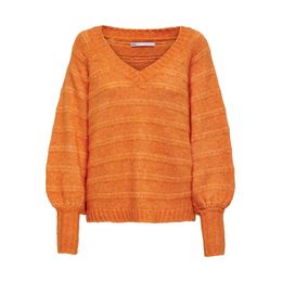 Only Pullover 'CELINA' Damen Gr&ouml;&szlig;e XL mandarine / orangemeliert