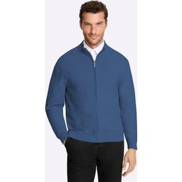 Marco Donati Herren Strickjacke, blau, Gr. 60, 100% Baumwolle, Strickjacken