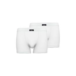 G&ouml;tzburg G&Ouml;TZBURG Herren Boxershorts "X-lastic", Gr. 5, wei&szlig;, Single Jersey, Obermaterial: 95% Baumwolle, 5% Elasthan, unifarben, Unterhosen, basic,