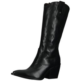 Nero Giardini Damen Bikerboots "Nero Giardini Stiefel Glattleder", Gr. 40, schwarz, Glattleder, Schuhe