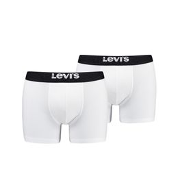 Levi's LEVI'S Herren Boxershorts "LEVIS MEN SLD BASC BOXER BRIEF ORG CO 2P", Gr. L, schwarz-wei&szlig;, Obermaterial: 95% Baumwolle, 5% Elasthan, Unterhosen, mit