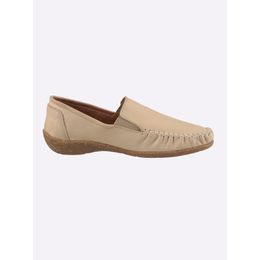 Loretta Damen Slipper, Gr. 39sand, Glattleder, Schuhe