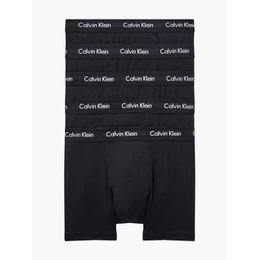 Damen Trunk "TRUNK 5PK", Calvin Klein Underwear, Gr. M, schwarz, Jersey, Obermaterial: 95% Baumwolle, 5% Elasthan, Unterhosen, mit Logo-Elastikbund