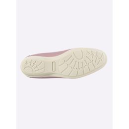 CLASSIC Damen Ballerina, Gr. 41ros&eacute;, Glattleder, Basic, Schuhe