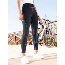 Catamaran Damen Funktionstightsschwarz, Gr. 44, meliert, unifarben, 78% Polyester, 22% Elasthan, Hosen