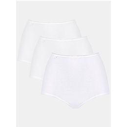 Sloggi Damen Taillenslip, Gr. 46, weiß, 88% Polyamid, 12% Elasthan, Unterhosen