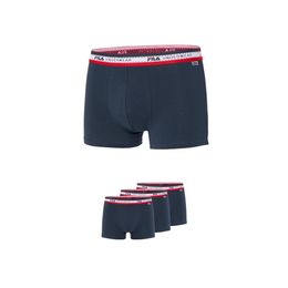 Fila Herren Boxershorts "MAN BOXER SHORTS", Gr. S, blau, Obermaterial: 95% Baumwolle, 5% Elasthan, unifarben, Unterhosen, elastischer Logo-Webbund,