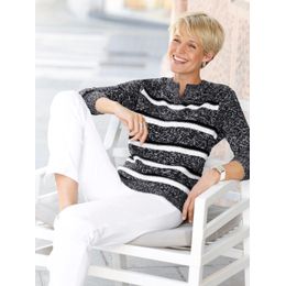 Damen Strickpullover "Ringel-Pullover"schwarz, wei&szlig;, gemustert, Gr. 38, gemustert, gestreift, 100% Polyacryl, Pullover