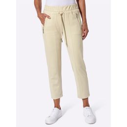 Casual Looks Damen 7/8-Hosesand, Gr. 54, unifarben, 76% Polyester, 20% Viskose, 4% Elasthan, Hosen